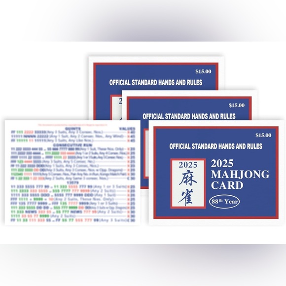 Other | 225 Mahjong Card Official 4pcs Mahjong Cards Valid Until April ...